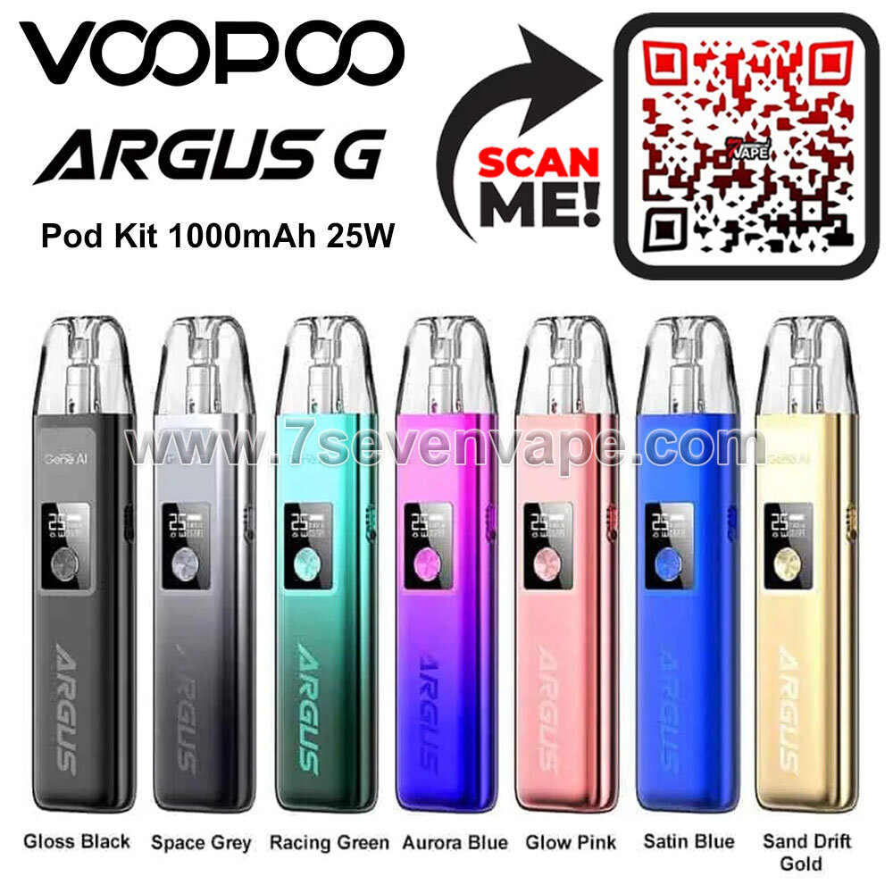 VOOPOO Argus G Pod Kit 1000mAh 25W USB Type-C Charging [ แท้ ] | บุหรี่ ...