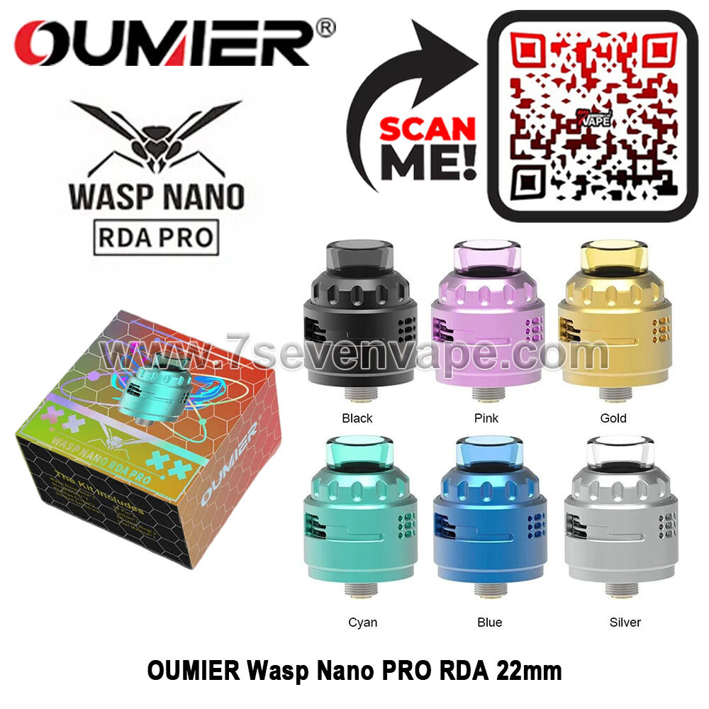 OUMIER Wasp Nano PRO RDA 22mm [ แท้ ] | อูมิเอร์วอสพ์นาโนโปร (อะตอมหยด ...