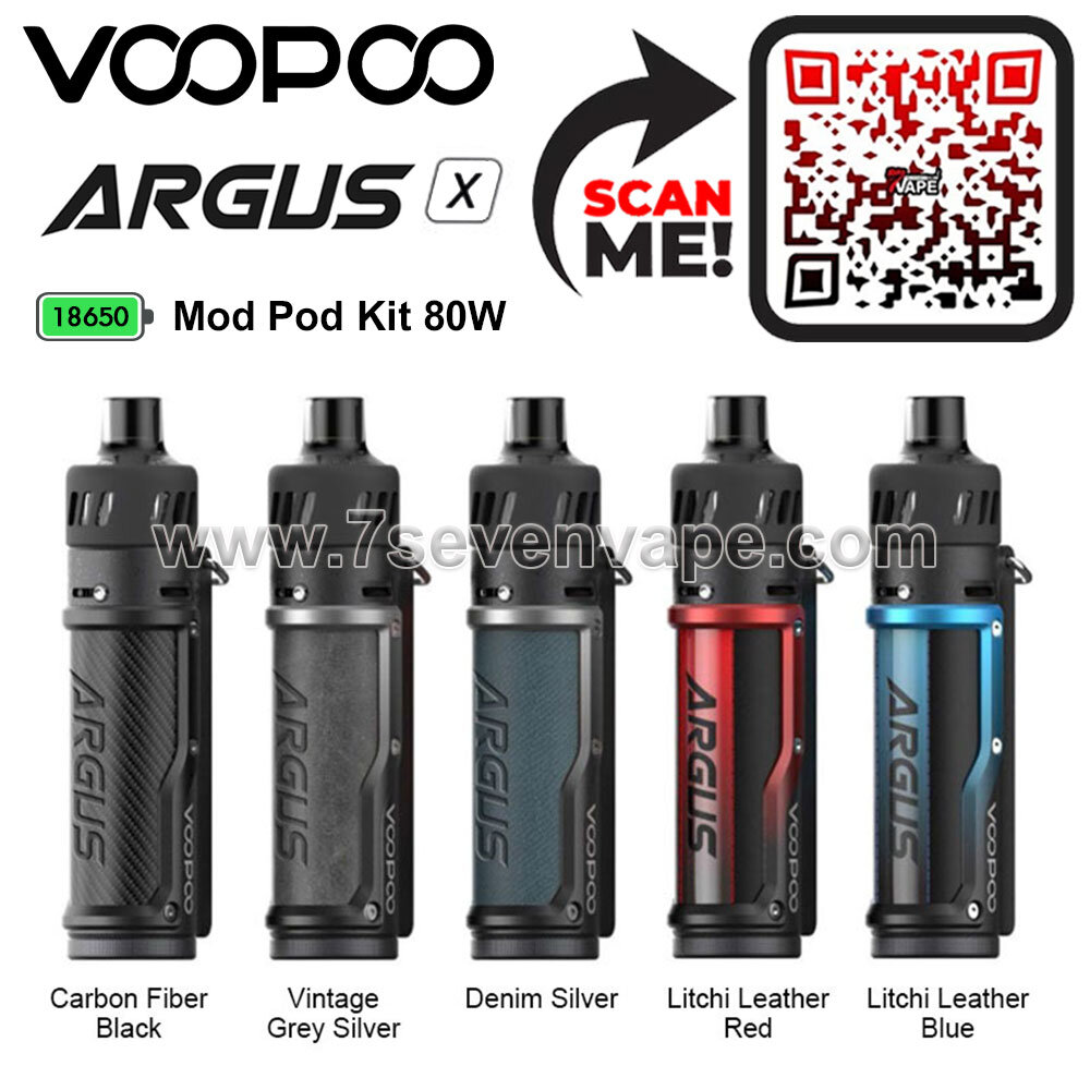 VOOPOO Argus X Pod Mod Kit 80W USB (Single Battery 18650) Type-C ...