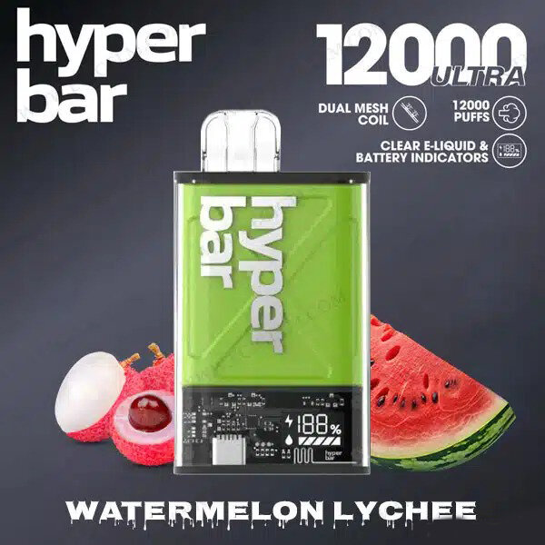 Hyperbar Ultra 12000 Puffs Disposable Pod 600mAh 20ml Nic 5% [ แท้ ...