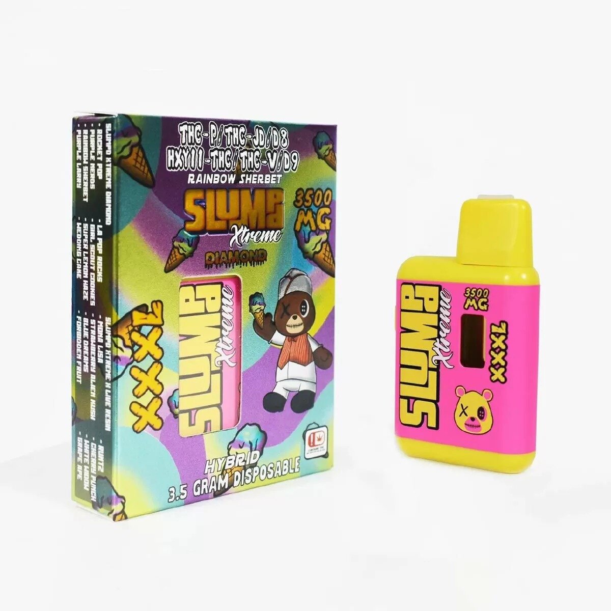 Slumpd Xtreme Diamond Disposable Pod 3.5g (USA) USB Type-C Charging ...