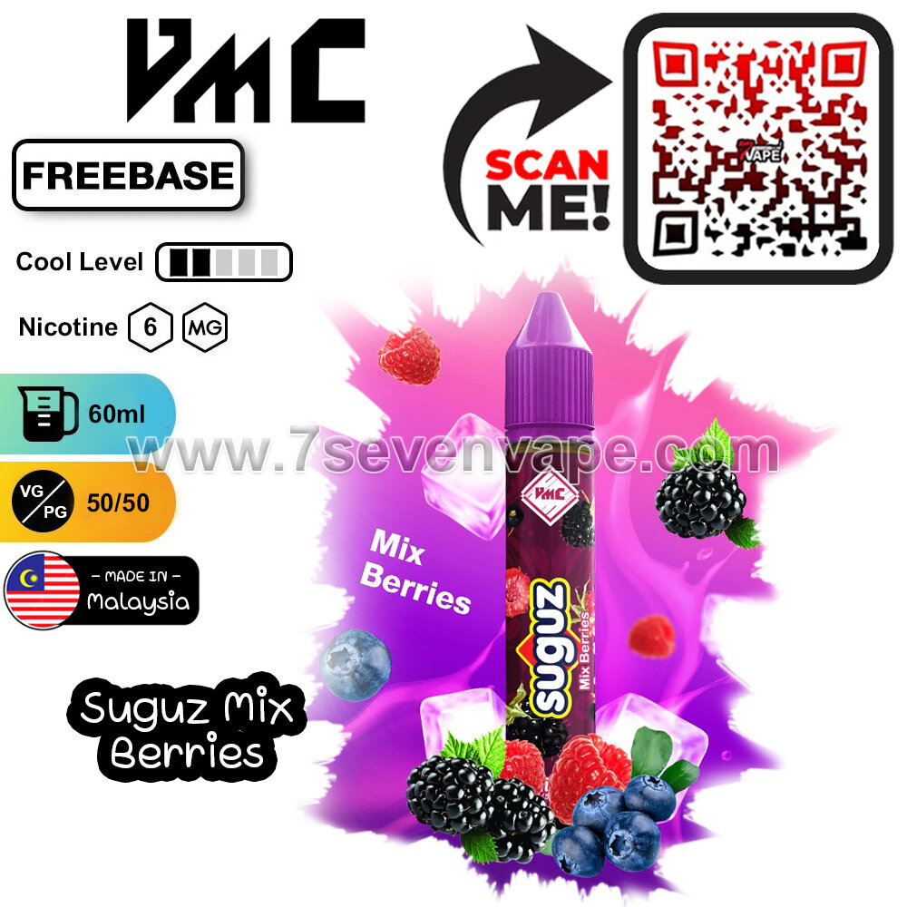 VMC Suguz Mix Berries Freebase 30ml By Malaysia [ แท้ ] | วีเอ็มซีโซูกัสมิกซ์เบอร์รี่ (รวมผลไม้ ...