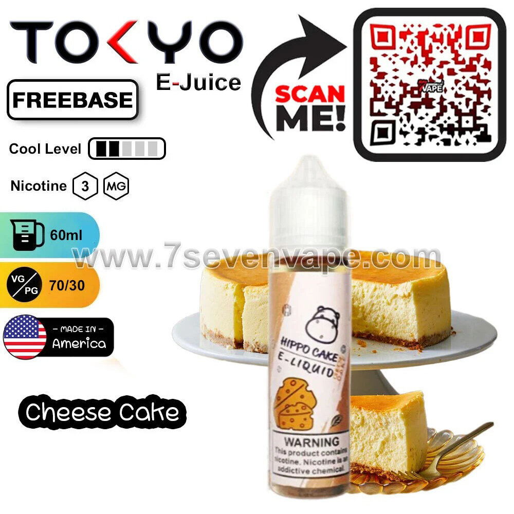 Hippo Cake Cheese Cake Freebase 60ml (USA) By Tokyo E-Juice [ แท้ ...