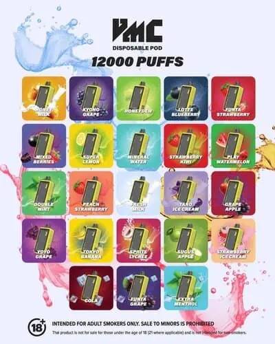Vmc 12000 Puffs - 2shaypod บุหรี่ไฟฟ้า น้ำยาบุหรี่ไฟฟ้าราคาถูก