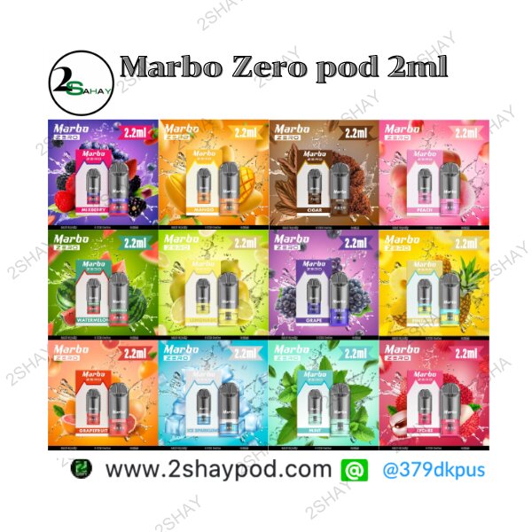 Marbo Zero Pod 2ml - 2shaypod บุหรี่ไฟฟ้า น้ำยาบุหรี่ไฟฟ้าราคาถูก