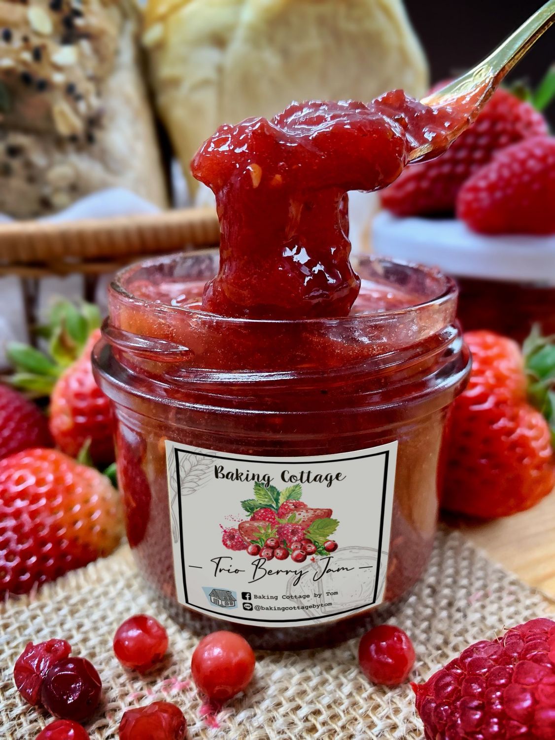 Trio Berry Jam - Baking Cottage by Tom