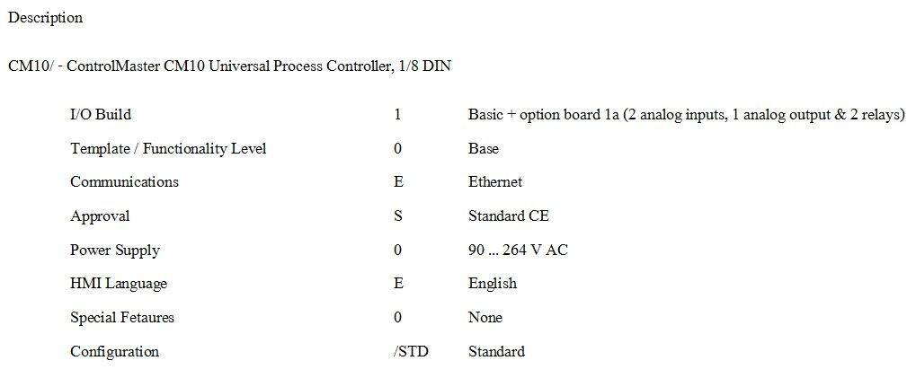 (CM10/.1.0.E.S.0.E.0./STD)ABB Control Master - บริษัท เจ เค เอส ...