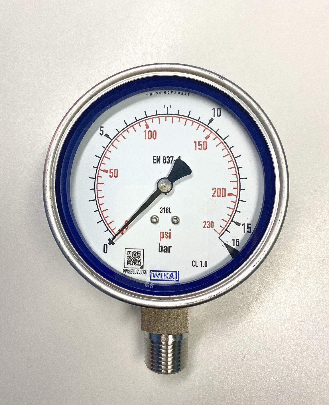 Wika Pressure Gauge 4" (0-16Bar) SS - บริษัท เจ เค เอส อินเตอร์ ...