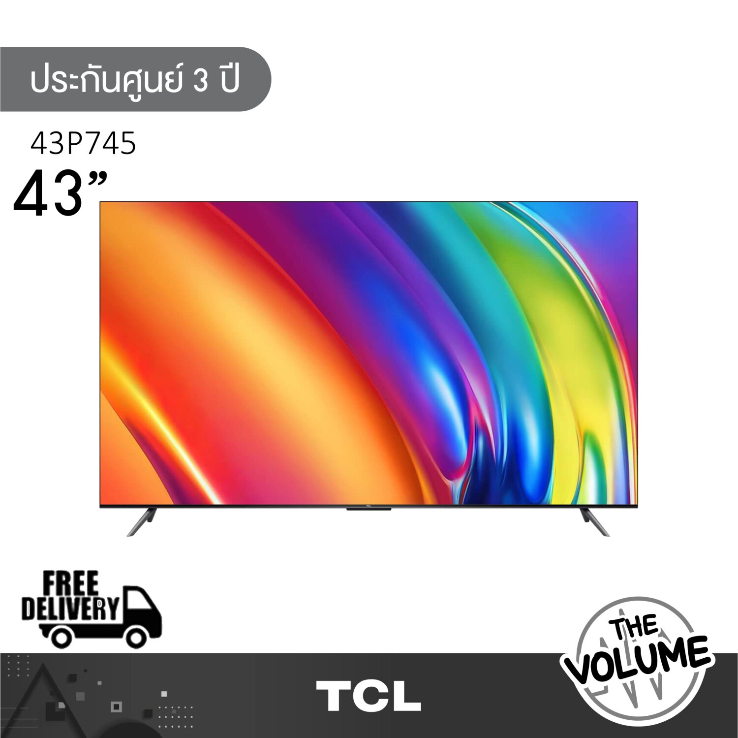 TCL รุ่น 43P745 (43") UHD LED Google TV 4K | 43P745 | P745 | รุ่นปี ...