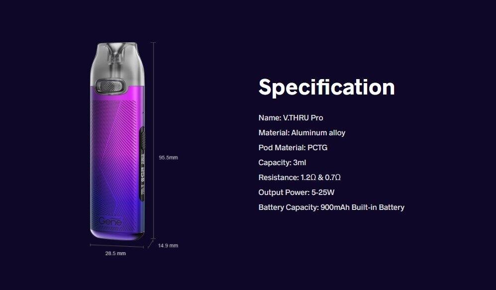 Voopoo VThru Pod Kit Pod System - บุหรี่ไฟฟ้า น้ำยาบุหรี่ไฟฟ้า Pod ...