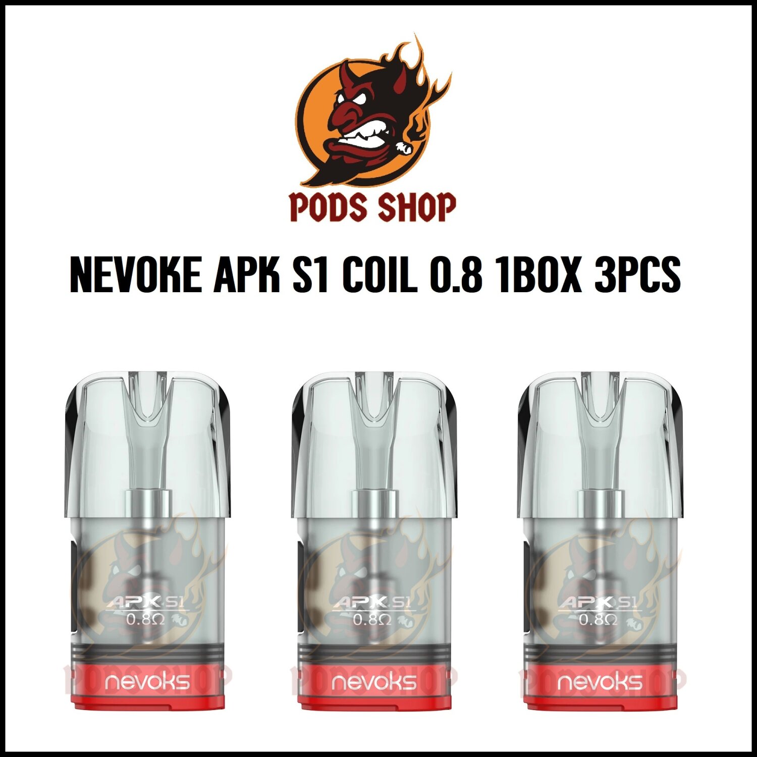 Nevoks APX S1 Coil 0.8 1กล่อง 3ชิ้น - บุหรี่ไฟฟ้า น้ำยาบุหรี่ไฟฟ้า Pod ...