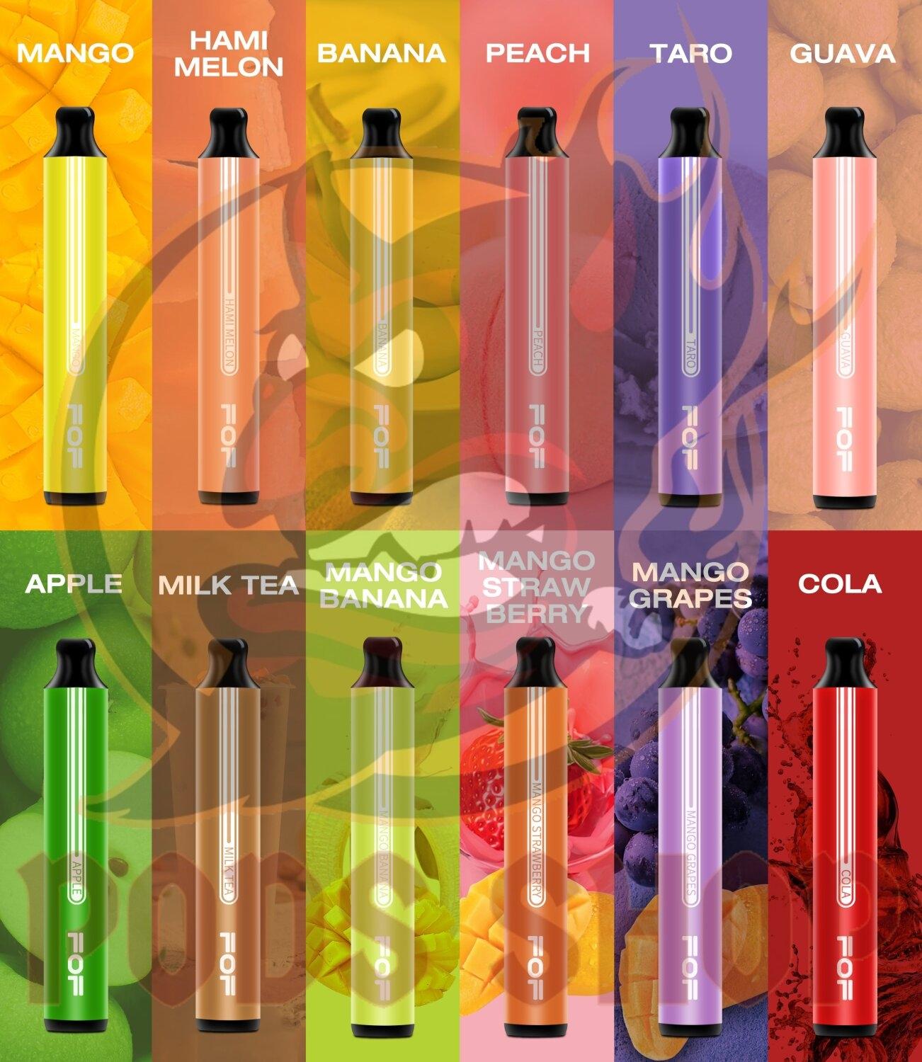 บุหรี่ไฟฟ้าใช้แล้วทิ้ง FOF PRO Stick Disposable Pod Close System ...