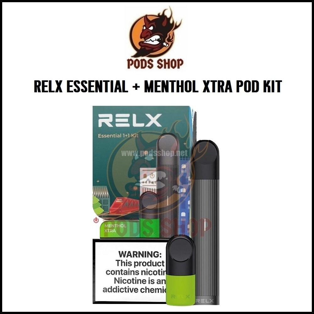 Relx Essential + Menthol Xtra Pod Kit - บุหรี่ไฟฟ้า น้ำยาบุหรี่ไฟฟ้า ...