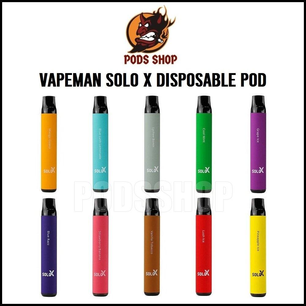 Vapeman Solo X Disposable Pod - บุหรี่ไฟฟ้า น้ำยาบุหรี่ไฟฟ้า Pod System