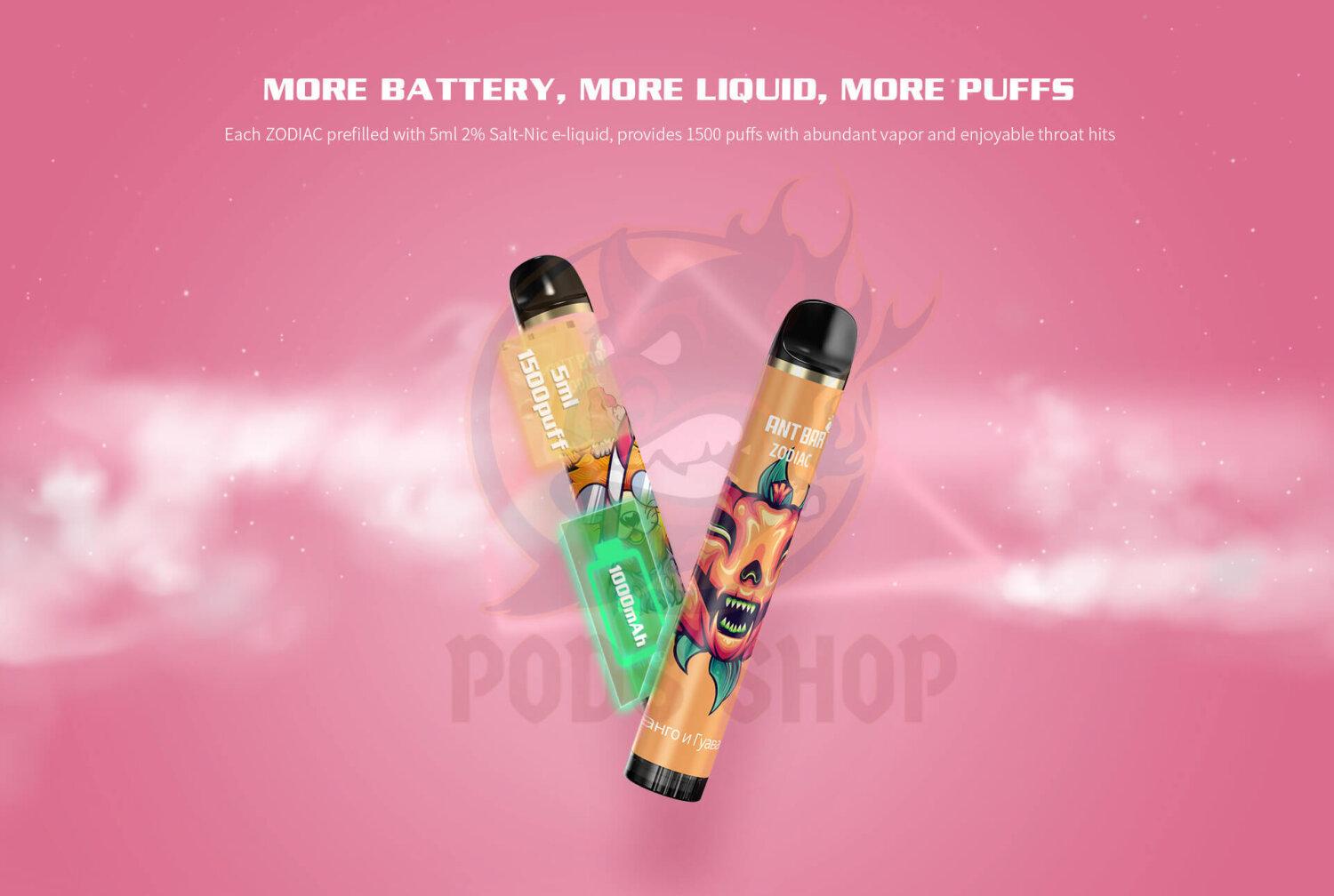 Smoant Ant Bar Zodiac Disposable Pod - บุหรี่ไฟฟ้า น้ำยาบุหรี่ไฟฟ้า Pod ...