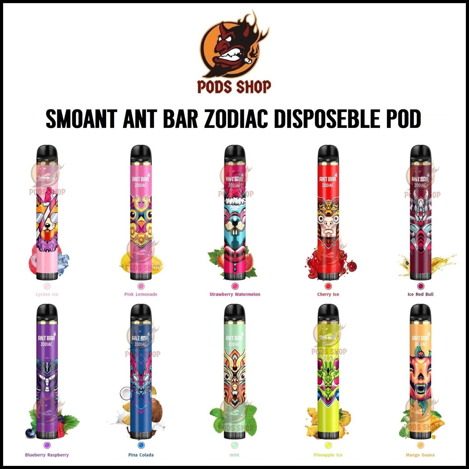 Smoant Ant Bar Zodiac Disposable Pod - บุหรี่ไฟฟ้า น้ำยาบุหรี่ไฟฟ้า Pod ...
