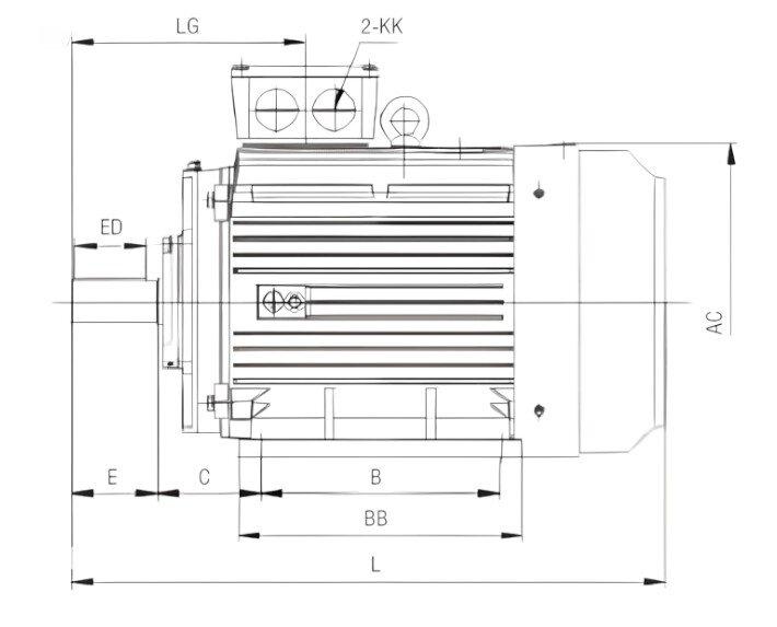 HASCON IE1.B3.4P.380-20.0HP มอเตอร์ รุ่น IE1 (แบบขาตั้ง) 20.0 แรงม้า ...