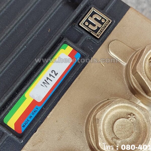 INTERPUMP W112 หัวปั๊มอัดฉีด (หน้าแปลน) 100 บาร์ (ปริมาณน้ำ 720 ลิตร ...