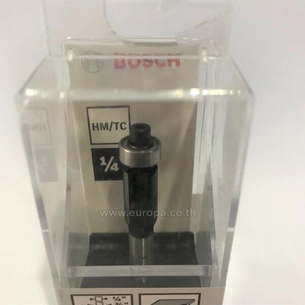 2608628636 BOSCH ดอกเร้าเตอร์ ตรงปลายลูกปืน แกน 1/4 นิ้ว - HereTools