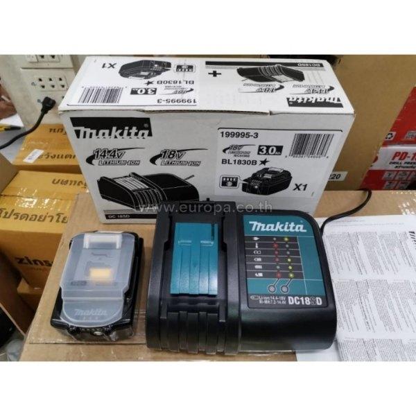 Makita MP199995-3 ชุดแบตเตอรี่ + แท่นชาร์จ 18V. (แบต BL1830B 18V. 3.0Ah. x 1 ก้อน + แท่นชาร์จ ...