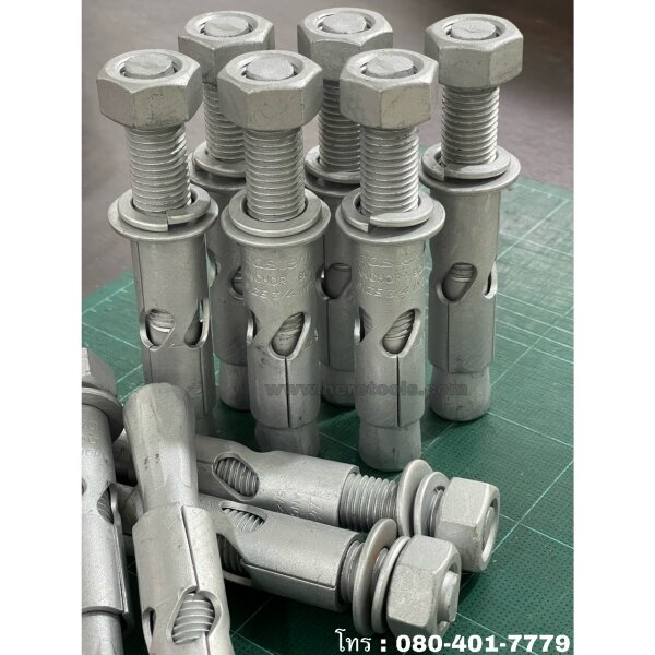 FASTENIC ST-38-HDG พุกเหล็ก ชุบ HDG ขนาด 3/8 นิ้ว x 75 มม. (บรรจุ 30 ...