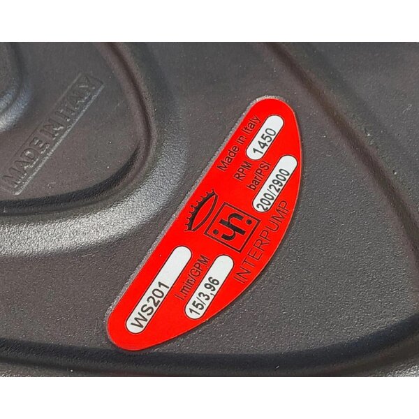 STRONGPUMP WS201-380.STD2 (Pressure by INTERPUMP) เครื่องฉีดน้ำแรงดันสูง 200 บาร์ มอเตอร์ 7.5 HP ...