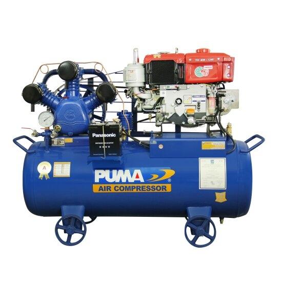 PUMA PP35A-HI220V SET ปั๊มลม (3 สูบ) 5 แรงม้า 165 ลิตร + มอเตอร์ Hitachi 220V. - HereTools