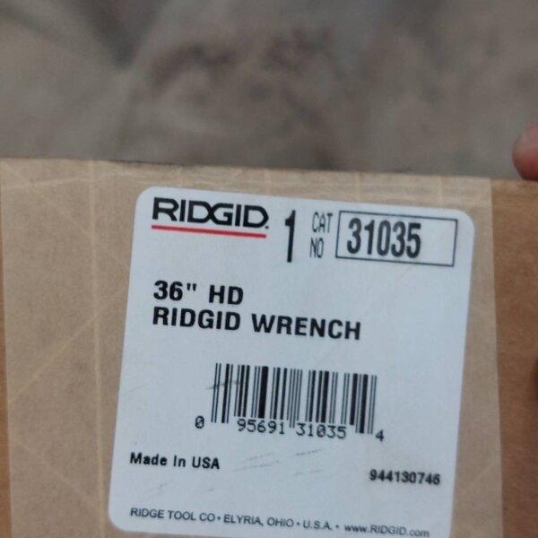 RIDGID 31035 ประแจจับท่อด้ามตรง (ประแจคอม้าขาเดี่ยว) 36 นิ้ว (จับท่อสูง ...