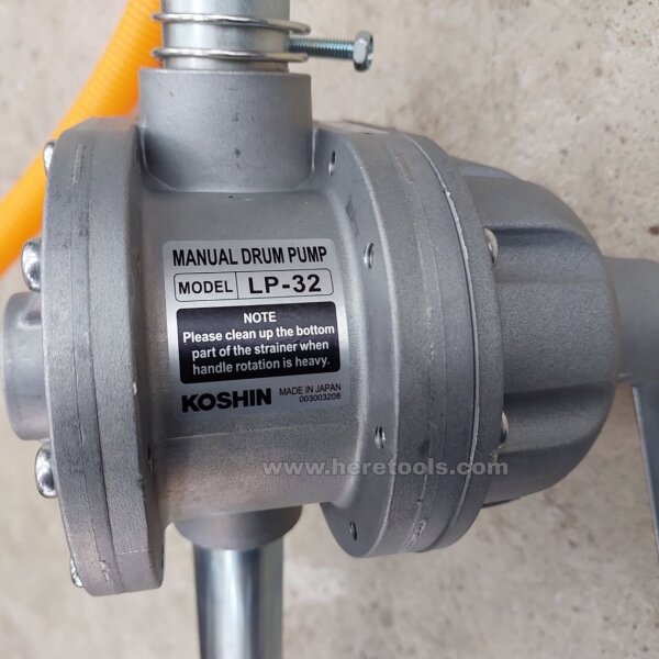 KOSHIN LP-32 ปั๊มสูบน้ำมันมือหมุน 32 มม. สำหรับถัง 200 ลิตร (100 L/min | รับประกันคุณภาพการผลิต ...