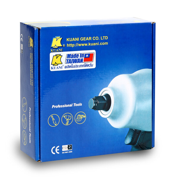 KUANI KI-859 บล็อกลม 1/2 นิ้ว (งานหนัก-เสียงเบา) 542 Nm.(max M16) - HereTools