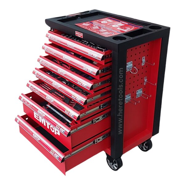 EMTOP EHTS03281 ตู้เครื่องมือช่าง 7 ชั้น พร้อมอุปกรณ์ 328 ชิ้น - HereTools