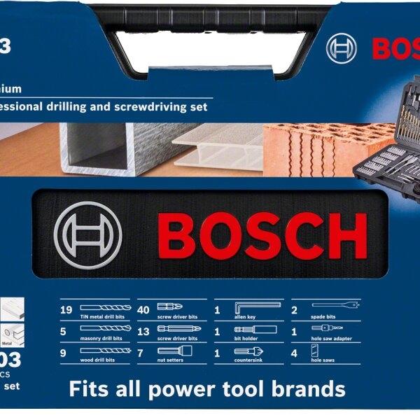 BOSCH 2608594070 ชุดดอกสว่าน และดอกไขควง X-Line 103 ชิ้น TITANIUM Set ...