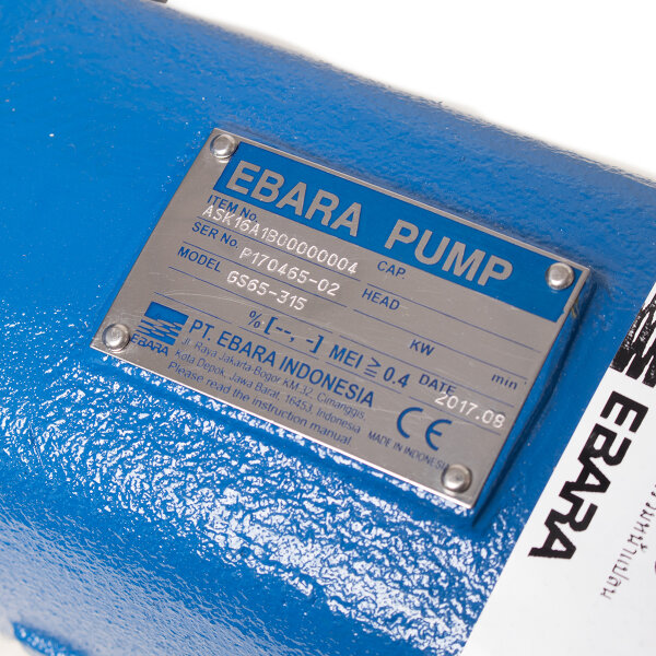 EBARA GS 65-315 ปั้มเพลาลอย 80 x 65 มม. (ไม่รวมมอเตอร์ | ไม่รวมหน้าแปลน ...