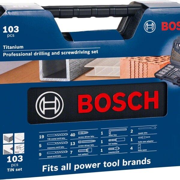 BOSCH 2608594070 ชุดดอกสว่าน และดอกไขควง X-Line 103 ชิ้น TITANIUM Set ...