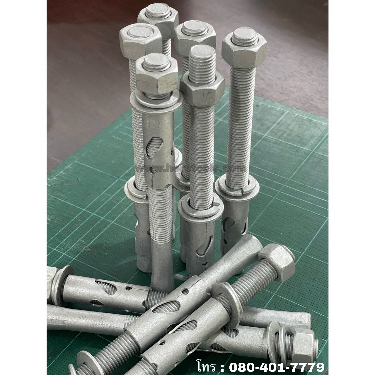 FASTENIC ST-34-200-HDG พุกเหล็ก ชุบ HDG ขนาด 3/4 นิ้ว x 200 มม. (บรรจุ ...