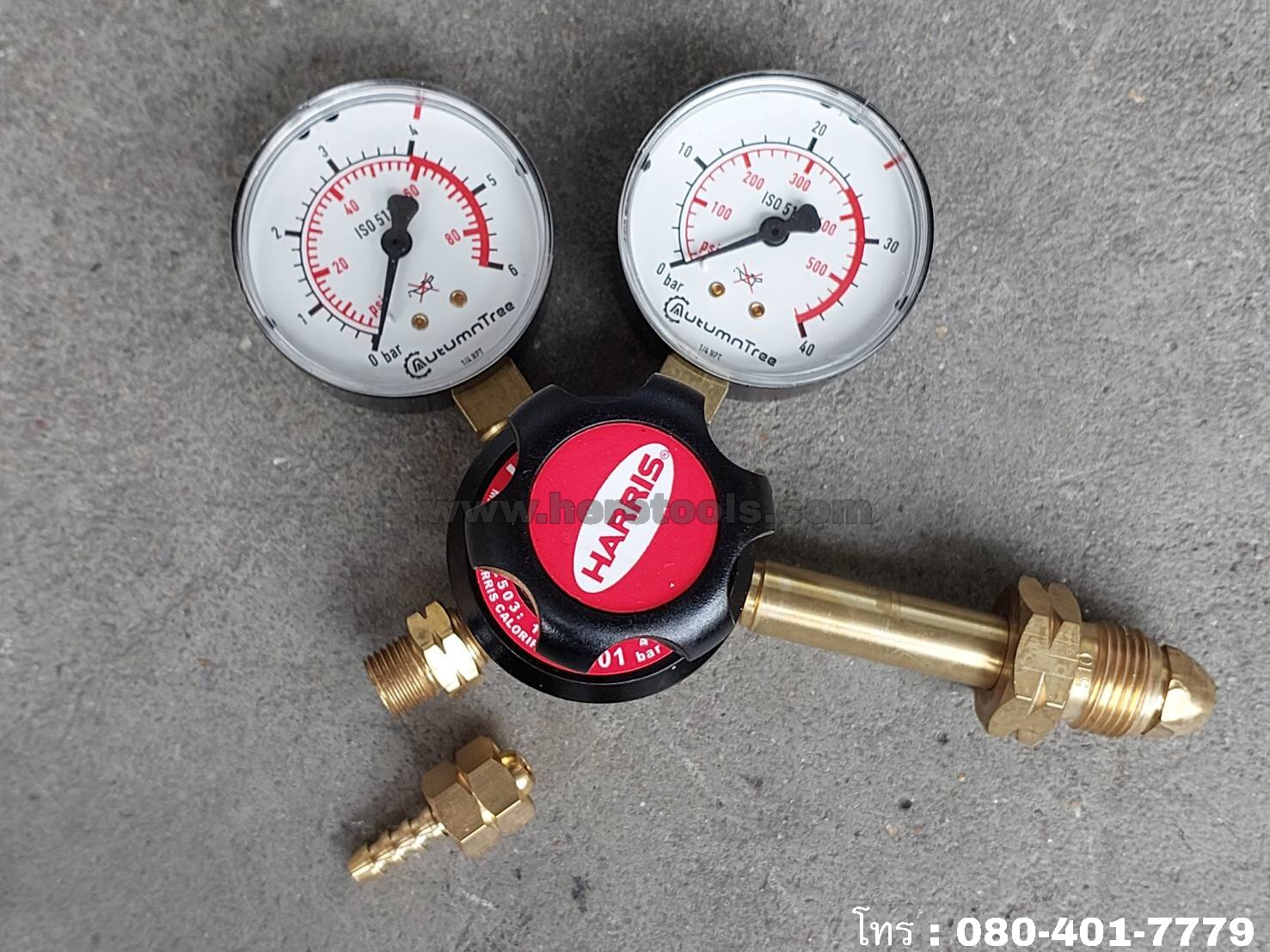 HARRIS 801B-4-LPGAS เกจ์วัดความดันก๊าซโพเพน (LPG) #HR-801B4LPG - HereTools