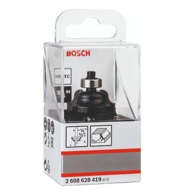 2608628419 BOSCH ดอกเร้าเตอร์ ตีบัวปลายลูกปืน แกน 1/4 นิ้ว - HereTools