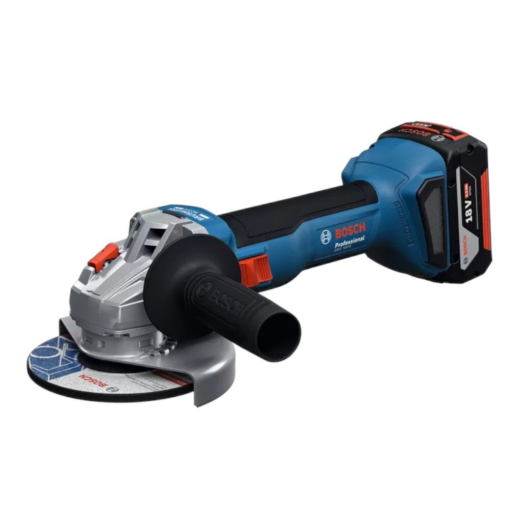 BOSCH GWS18V-8 (Kit) เครื่องเจียรไร้สาย 18V. 4 นิ้ว (แบต 4.0 Ah x 2 + 1 ...