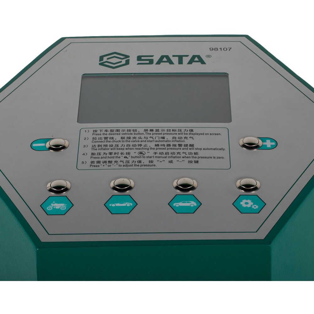 SATA SC98107 เครื่องเติมลมยาง 0.5 - 10.0 bar - HereTools