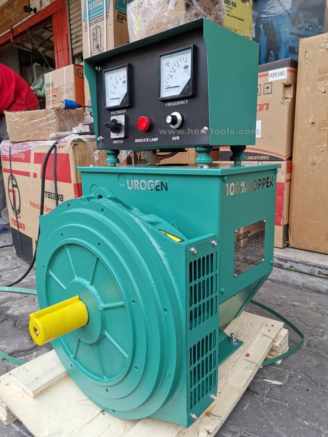 UROGEN URG.184E(DB)-380 : ไดนาโมเพลาลอย 28.8 KVA. 380V. (Brushless AC Alternators + AVR | 1500 r ...