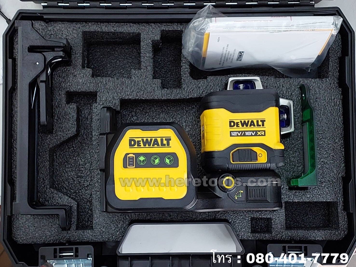 DeWALT DCE089NG18 เครื่องวัดระดับเลเซอร์ กล้องระดับเลเซอร์ 12V./18V.360 ...