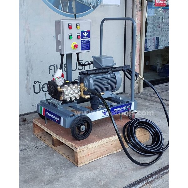 STRONGPUMP WS202-380.STD2 (Pressure by INTERPUMP) (06.67) เครื่องฉีดน้ำแรงดันสูง 200 บาร์ ...