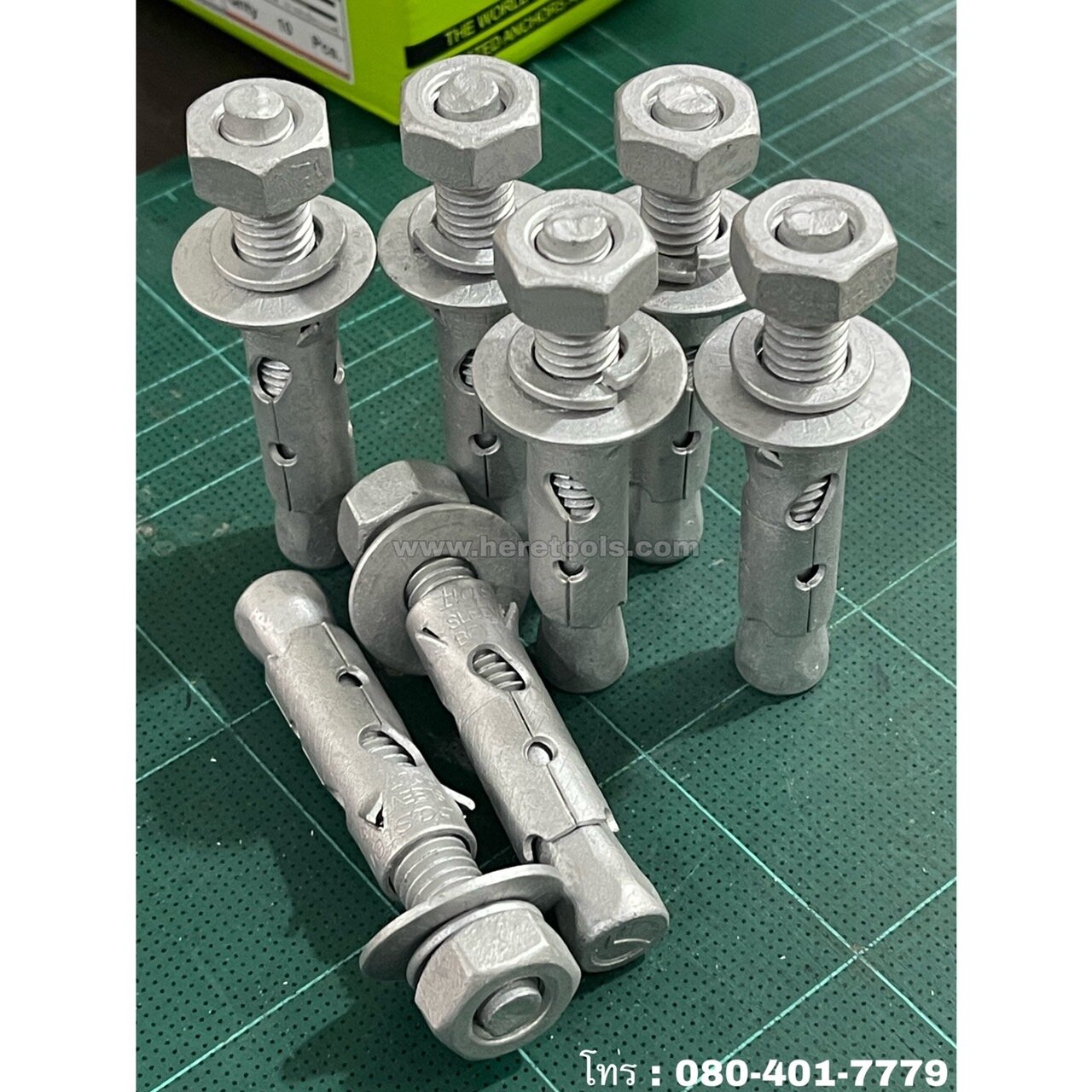 FASTENIC ST-12-HDG พุกเหล็ก ชุบ HDG 1/2 นิ้ว x 95 มม. (บรรจุ 15 ตัว ...