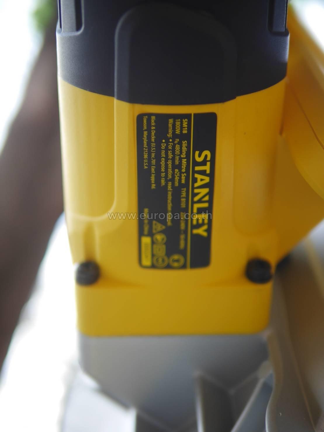 STANLEY SM18-B1 แท่นเลื่อยตัดองศาสไลด์ 10 นิ้ว (1800 วัตต์) - HereTools