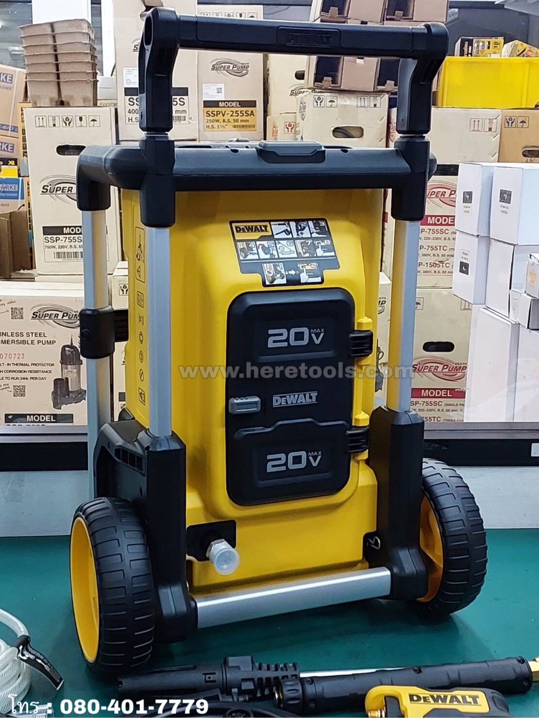 DeWALT DCMPW1600N เครื่องฉีดน้ำแรงดันสูงไร้สาย 20V. 165 บาร์ (เครื่อง ...