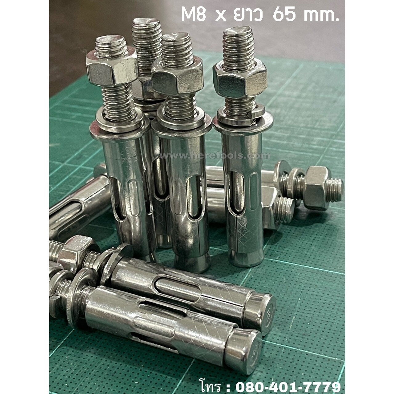 PERUNYA ST.SS304-M08 พุกสแตนเลส (ST) SUS-304 ขนาด M8 x ยาว 65 mm ...