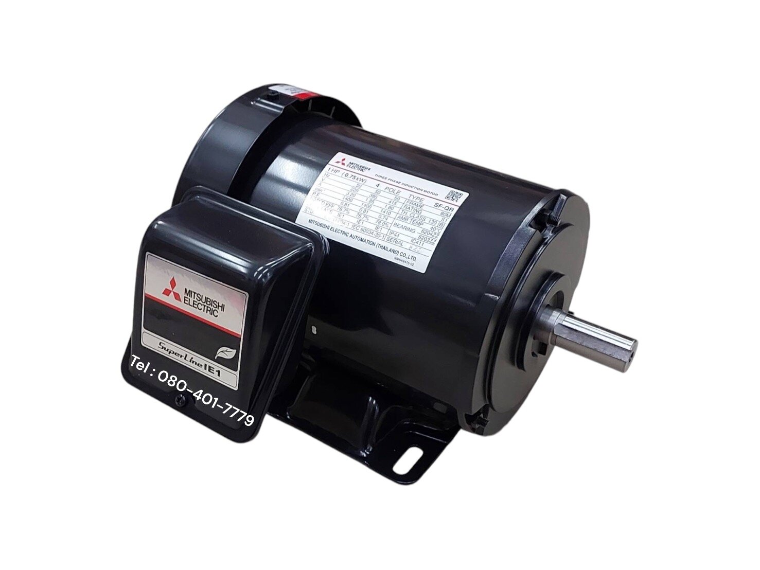 MITSUBISHI SF-QR-1HP-4P-IP44 มอเตอร์ 1.0 HP 380V.4 POLE IP44 (รับประกัน 1 ปี) - HereTools