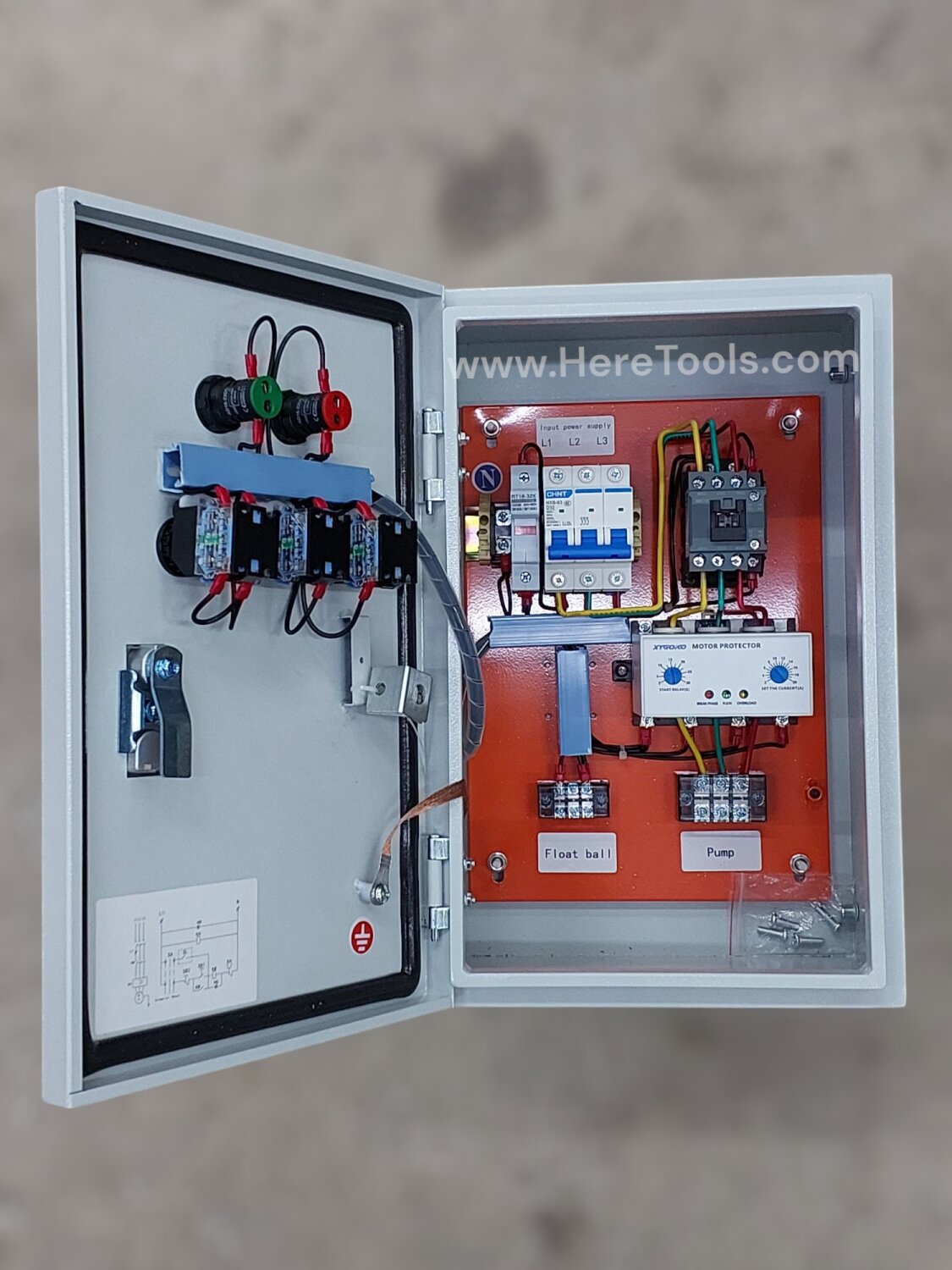 OKURA BS-PC-3P40 ตู้ควบคุมปั๊มน้ำ (CONTROL BOX) สำหรับปั๊ม 3.0 - 5.5 HP ...