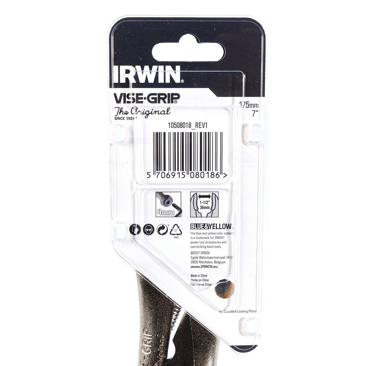 IRWIN VISE GRIP 7CR คีมล็อคปากโค้ง 7 นิ้ว - HereTools
