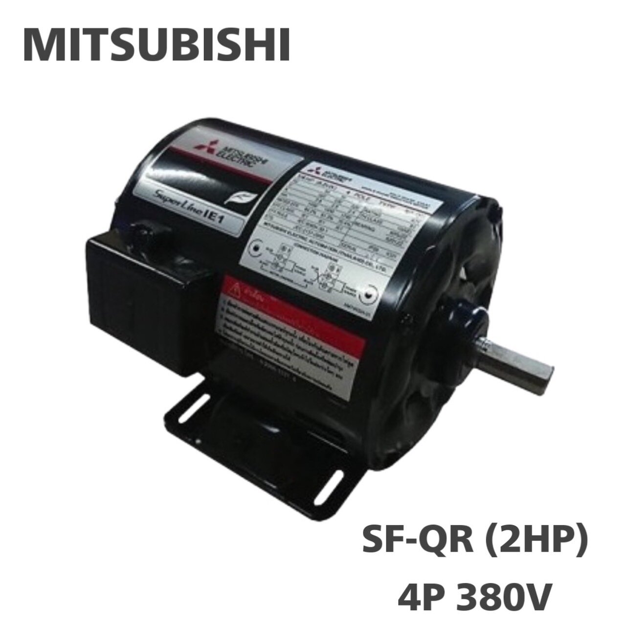 MITSUBISHI SF-QR-2HP-4P-IP44 มอเตอร์ 2.0 HP 380V.4 POLE IP44 (รับประกัน 1 ปี) - HereTools